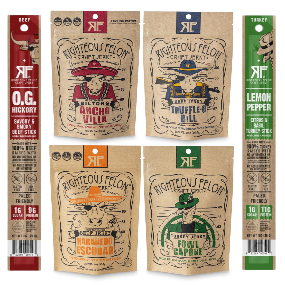 Beef Jerky Subscriptions | Monthly Jerky Boxes | Righteous Felon ...