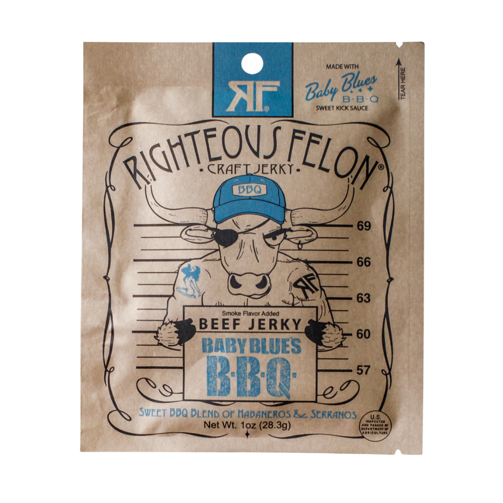 BBQ Beef Jerky 1oz (16ct) – Righteous Felon Craft Jerky