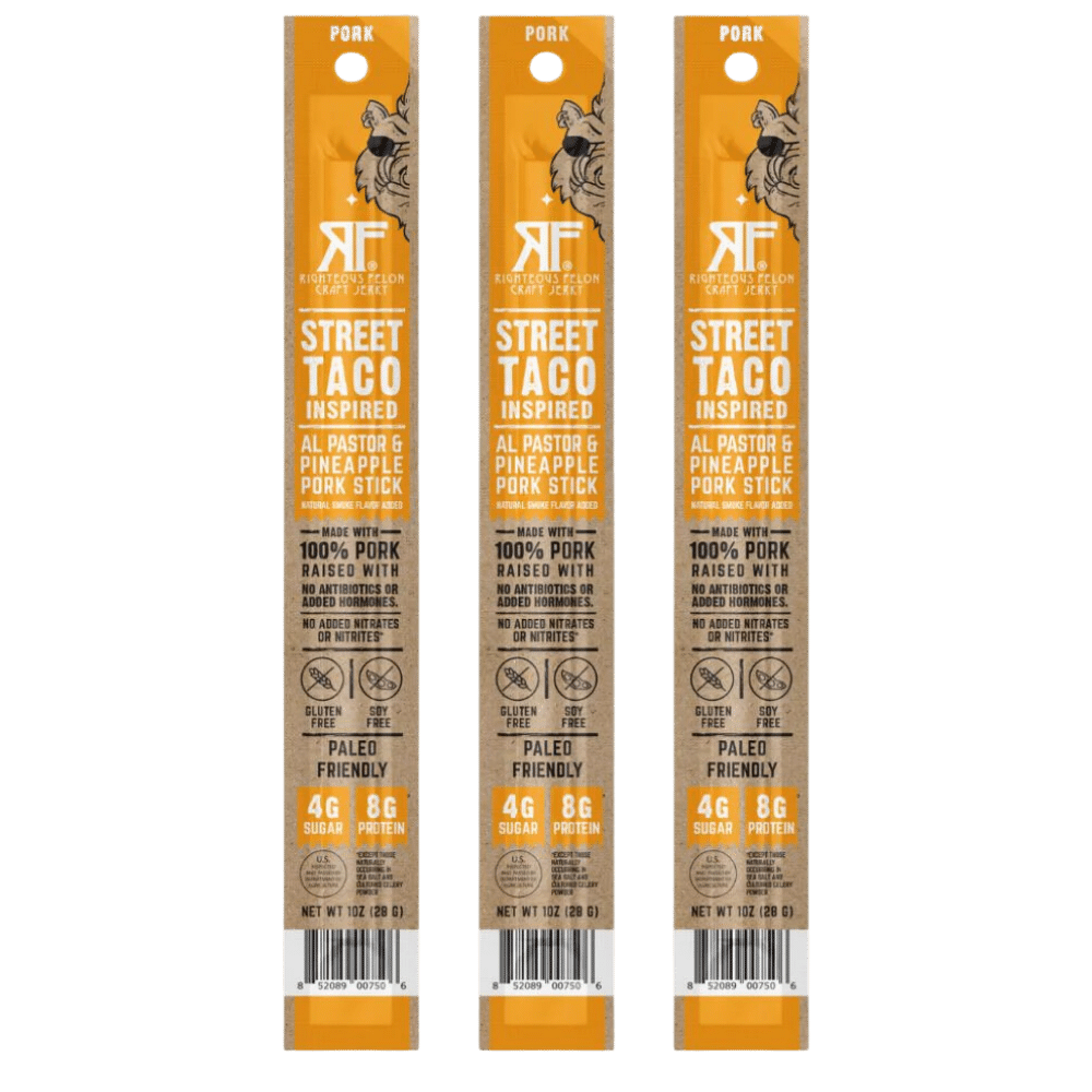Street Taco Pork Stick (3-Pack) – Righteous Felon Craft Jerky