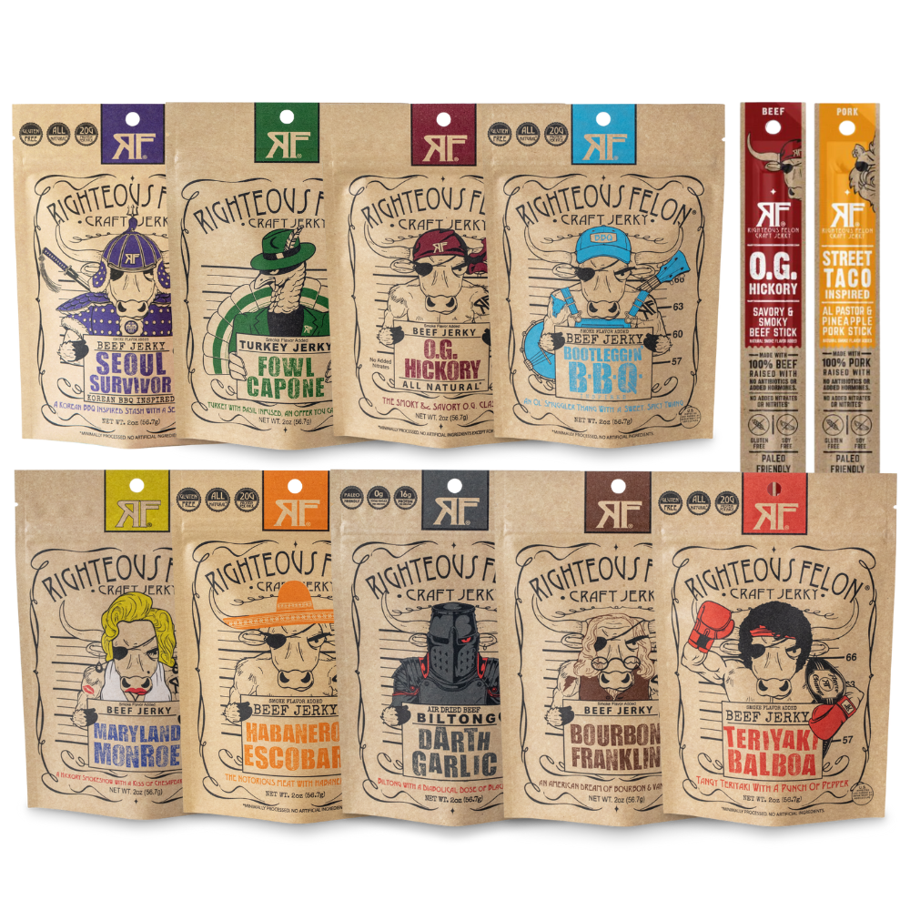 Beef Jerky Subscriptions | Monthly Jerky Boxes | Righteous Felon ...