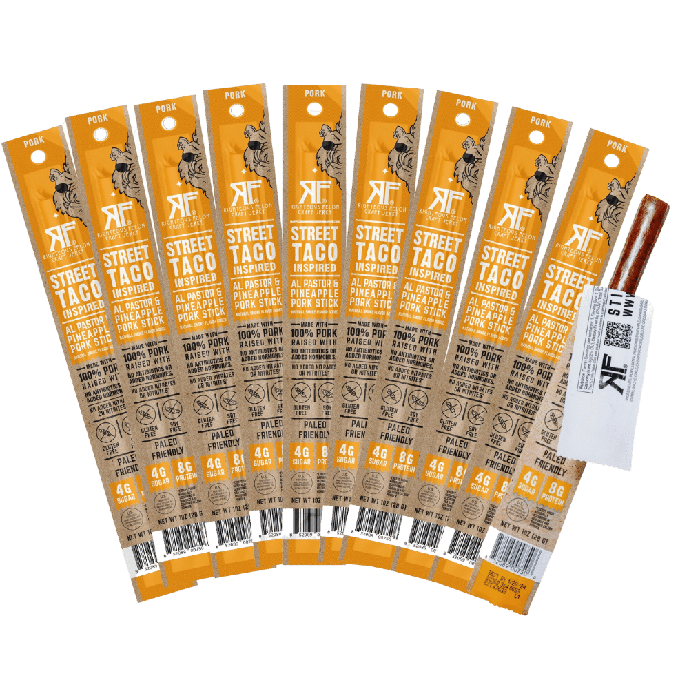 Street Taco Pork Stick (10-Pack) – Righteous Felon Craft Jerky