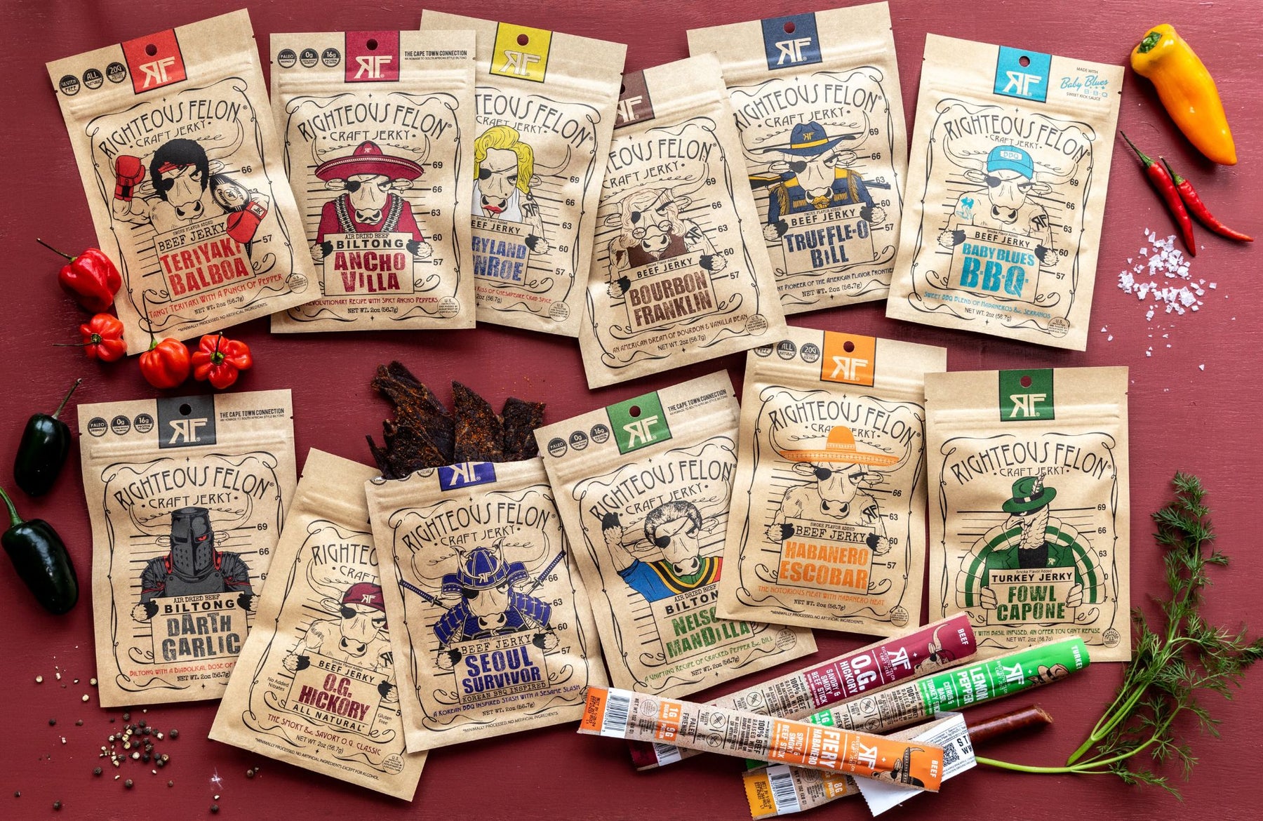 Craft Beef Jerky Company | Best Flavored Beef Jerky | Righteous Felon