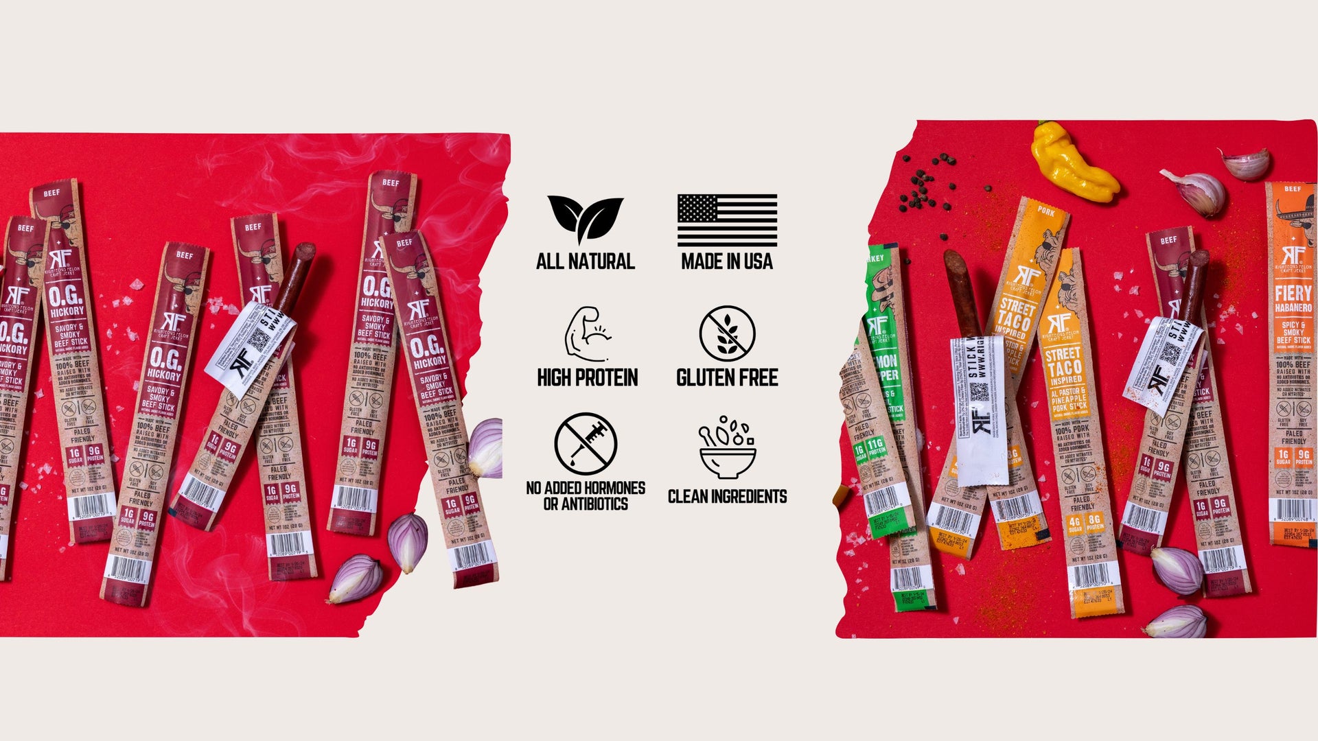 Variety Meat Sticks (10-Pack) – Righteous Felon Craft Jerky