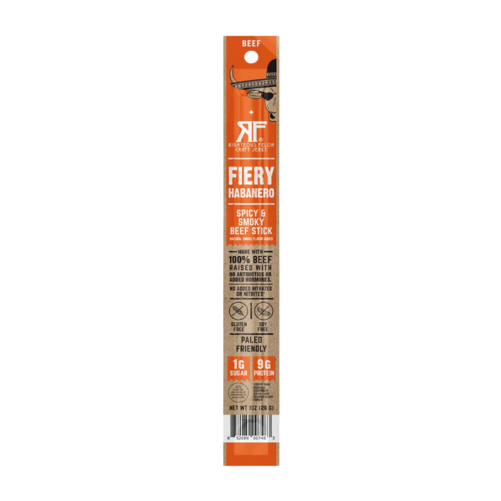 Fiery Habanero Beef Stick (1-Pack) - LIMIT 1 FREE STICK – Righteous ...