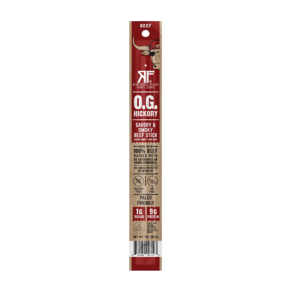 O.G. Hickory Beef Stick (1-Pack) - LIMIT 1 FREE STICK – Righteous Felon ...