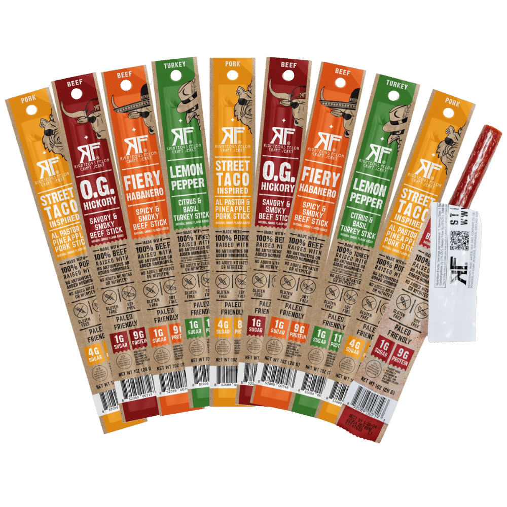 Variety Meat Sticks (10-Pack) – Righteous Felon Craft Jerky