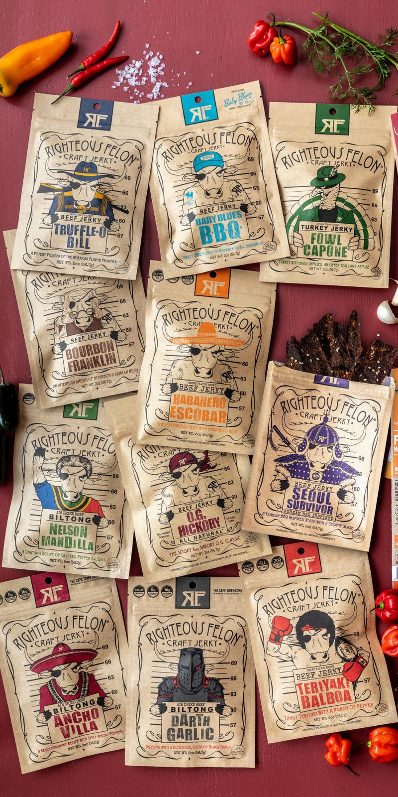 Craft Beef Jerky Company | Best Flavored Beef Jerky | Righteous Felon
