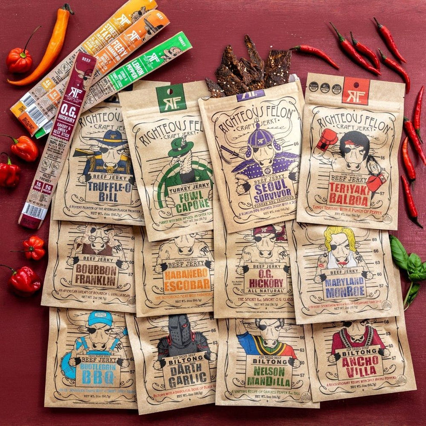 Craft Beef Jerky Company | Best Flavored Beef Jerky | Righteous Felon ...